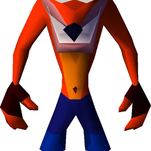 🦸 crash bandicoot PS1・Archivo STL Gratis para Impresión 3D・Cults