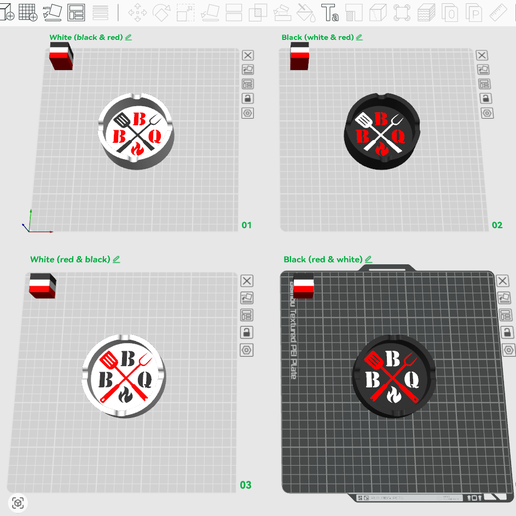 🍳 BBQ Ashtray – STL & 3MF Files・ STL File for 3D printing・Cults