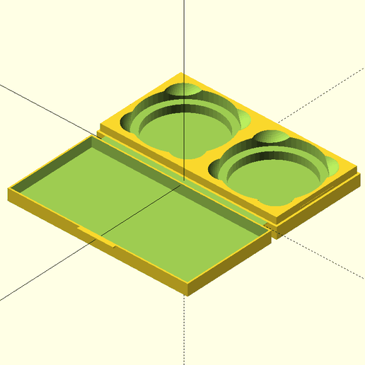 Descargar archivo SCAD gratis Customizable circular filters box ...