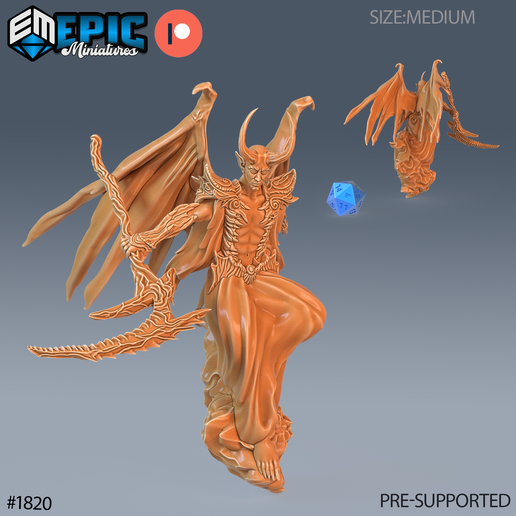 3D file Devil Duke Scythe ‧ DnD Miniature ‧ Tabletop Miniatures ...