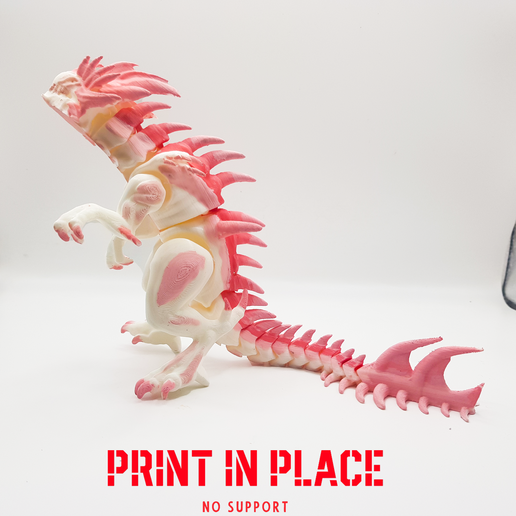 🎮 reaper_ark_queen_flexi_print_in_place・ STL File for 3D printing・Cults
