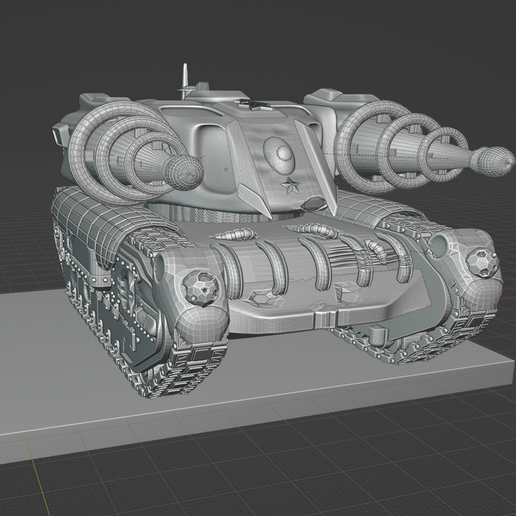 🪖 Tesla Tank Red Alert・Free STL File for ・Cults