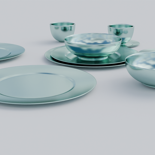 STL file Basic Tableware 🥣 (OBJ)・3D printing model to download・Cults