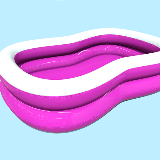 🏊 Inflatable Swimming Pool for Kids 3D model・ STL File for 3D printing ...