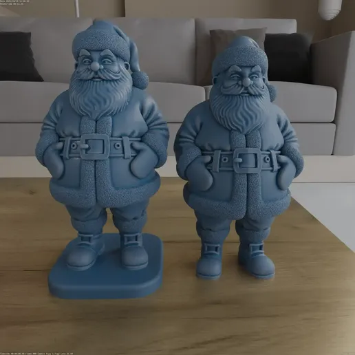 🎅 Santa 3D Model STL Christmas Decor Print blender sculpted・ STL File ...