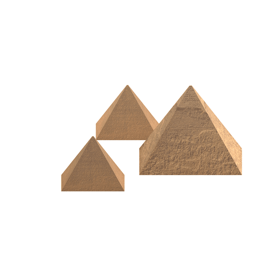 3D file Egyptian Pyramids and Desert 3d model 🏜️ ・3D print design to ...