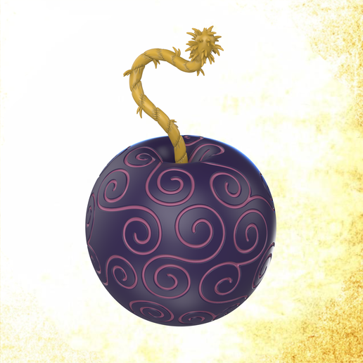 💣 Bomu Bomu no Mi or Bomb Bomb Fruit, One Piece Gem Mr5 fruit .stl ...