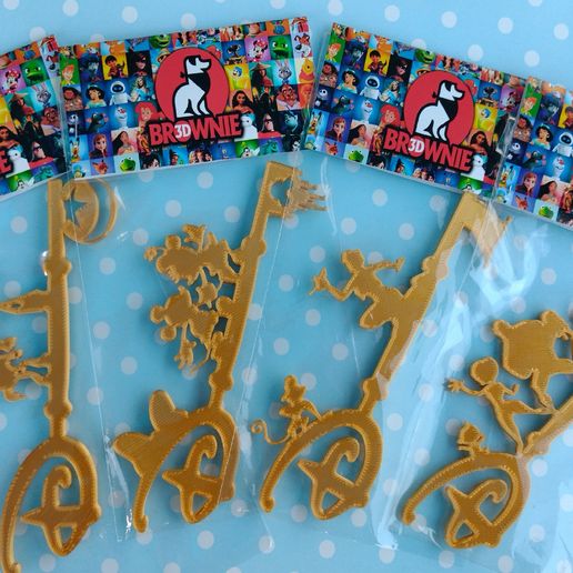 🪄 SUPER PACK MAGIC KEY 18 DISNEY KEYS・ STL File for ・Cults