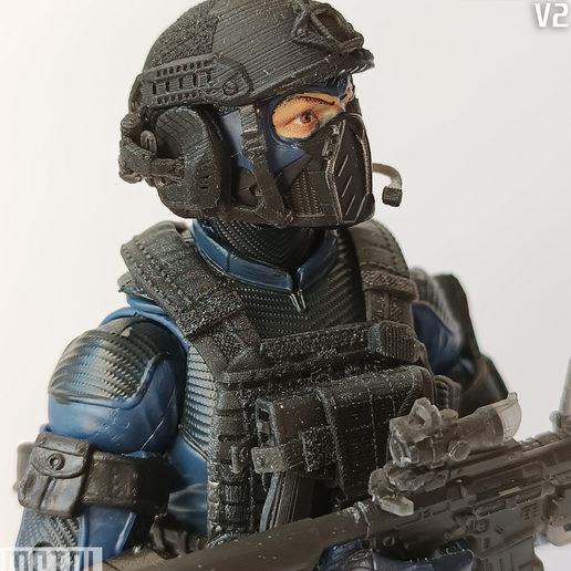 🪖 Ballistic Helmet V2 for 6 inch action figures・ 3D File for 3D ...