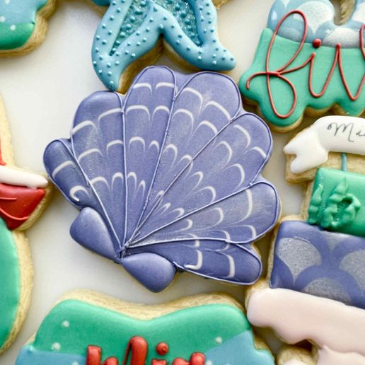 🐚 4 sizes - Seashell Shell Beach Ocean Theme Cookie Cutter - SHARP ...