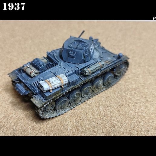🦸 Panzer II B 1937・ STL File for 3D printing・Cults
