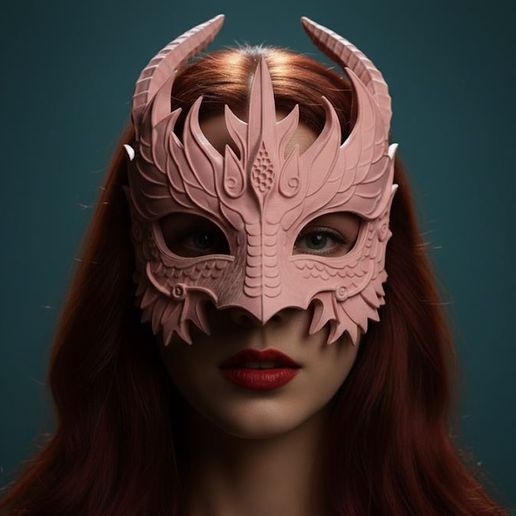 🐉 Dragon Mask・ STL File for 3D printing・Cults