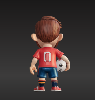 ⚽ Mini Soccer Player Figure – Classic Pose 3D Printable Model・ STL File ...