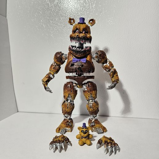 🦸 Nightmare Fredbear FIve Nights At Freddys (FNAF) Articulated Action ...