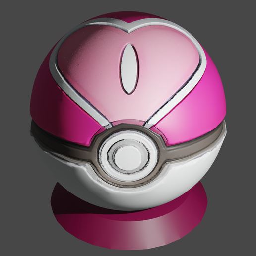 🐉 Pokemon Valentine's Love Ball diorama・ STL File for ・Cults