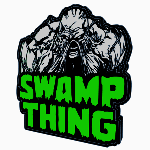 👾 SWAMP THING Lightbox by MANIACMANCAVE3D・ STL File for 3D printing・Cults