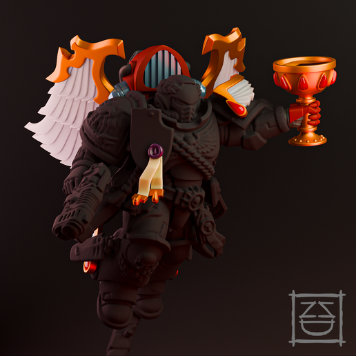🩸 Blood Angels wings upgrade set・ 3D File for 3D printing・Cults