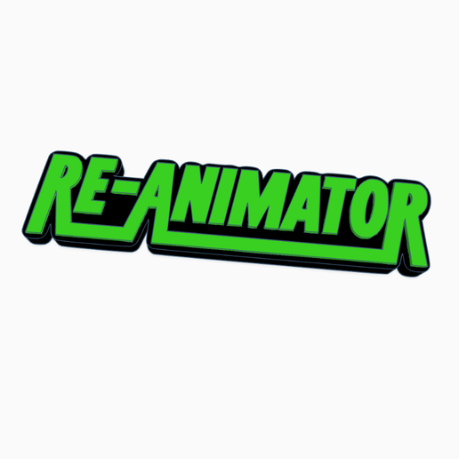🎬 RE-ANIMATOR Logo Display by MANIACMANCAVE3D・ STL File for 3D printing・Cults
