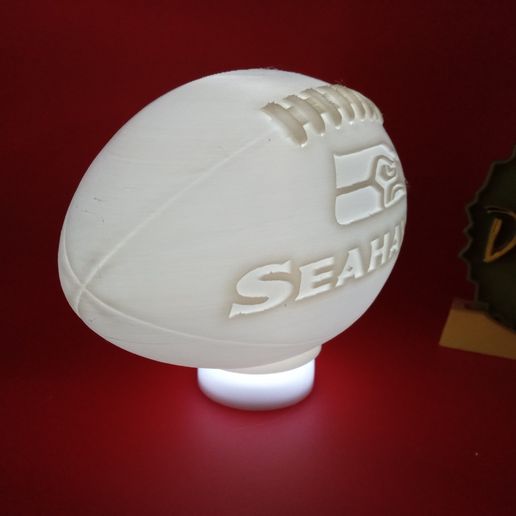 🏈 Seattle Seahawks 3D NFL FOOTBALL TEALIGHT・ STL File for ・Cults