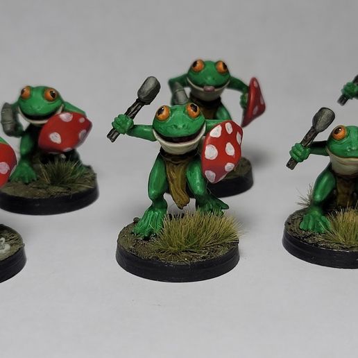 ⚔️ Bullywug Warriors・ 3D File for 3D printing・Cults