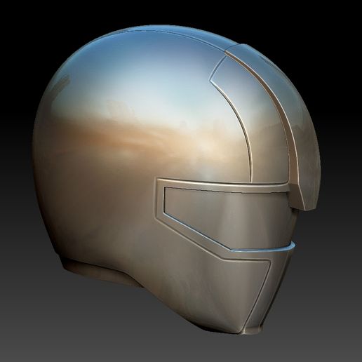 🪖 Sentai Maskman BlackMask helmet・ STL File for 3D printing・Cults
