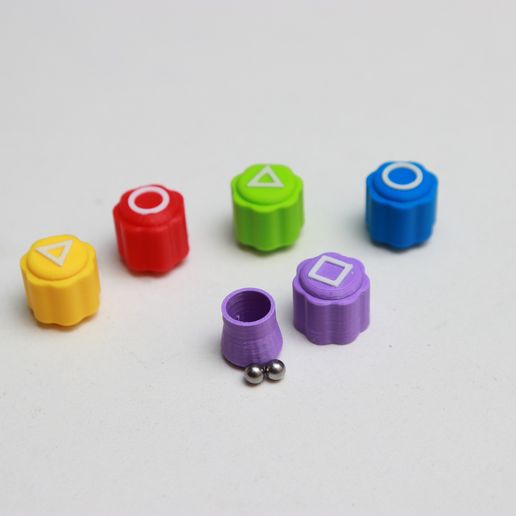 STL file Squid Game Gonggi - Korean Jacks 🦑 ・3D printing template to ...