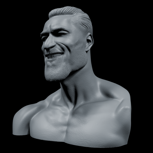 🇹🇩 gigachad・ STL File for 3D printing・Cults