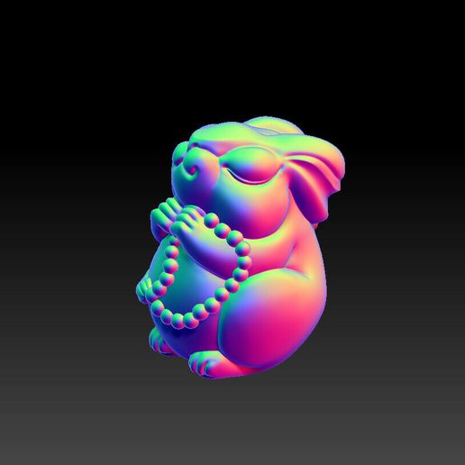 STL file buddha rabbit ornament 🐇 ・3D print design to download・Cults