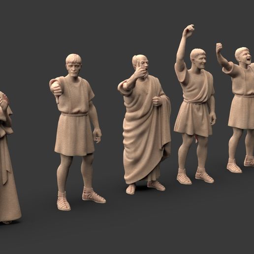 👨 Roman citizens Colosseum・ STL File for 3D printing・Cults
