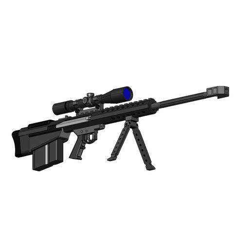 🔫 50 CAL SNIPER RIFLE・ STL File for 3D printing・Cults
