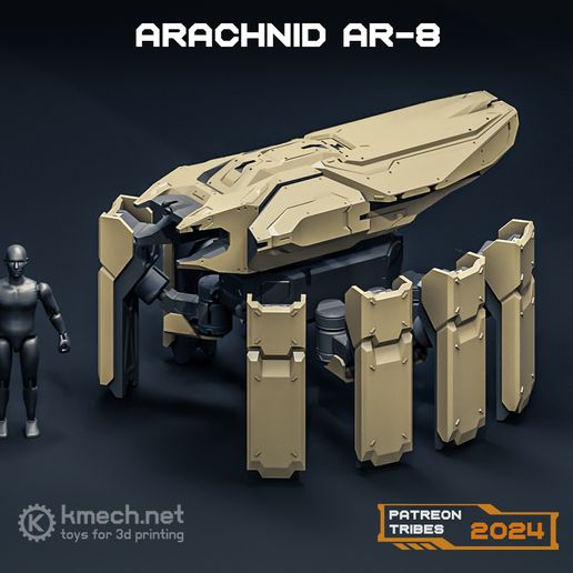 🕷️ Mech Spider・ STL File for 3D printing・Cults