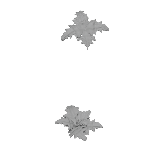 STL file 6 small shrub designs with supports 🤏 ・3D printing template to ...
