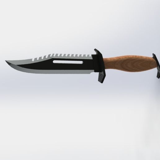 STL file New Rambo knife 🆕 ・3D printing template to download・Cults