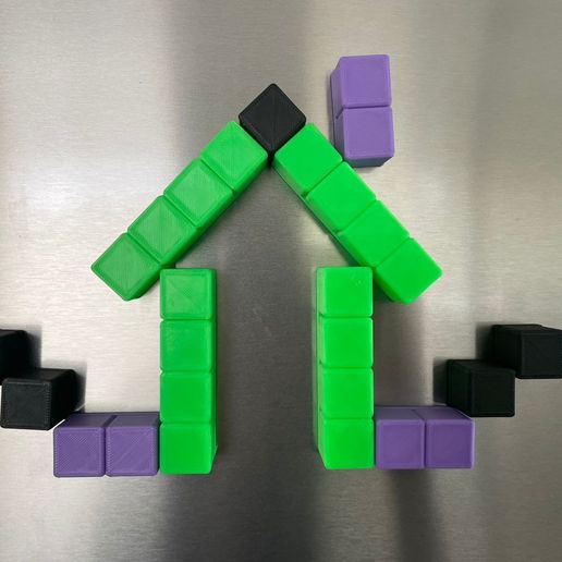 🪞 Tetris Set - 7 Printable Pieces・ STL File for 3D printing・Cults