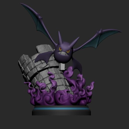 STL file Pokemon - Zubat Line Figure 🐉 ・3D print design to download・Cults