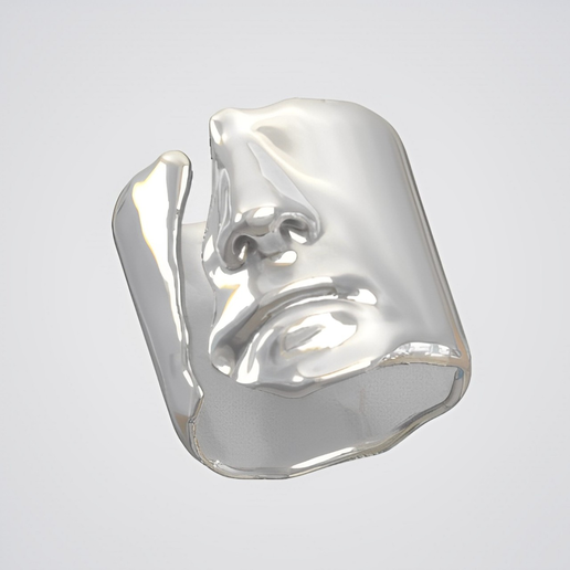 statue face ring