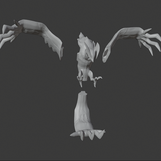🐉 Yveltal Pokémon Y・ STL File for 3D printing・Cults