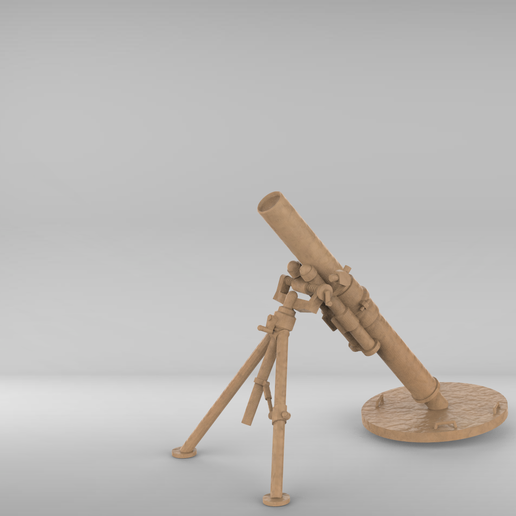 🪖 12cm Mortar・ STL File for 3D printing・Cults