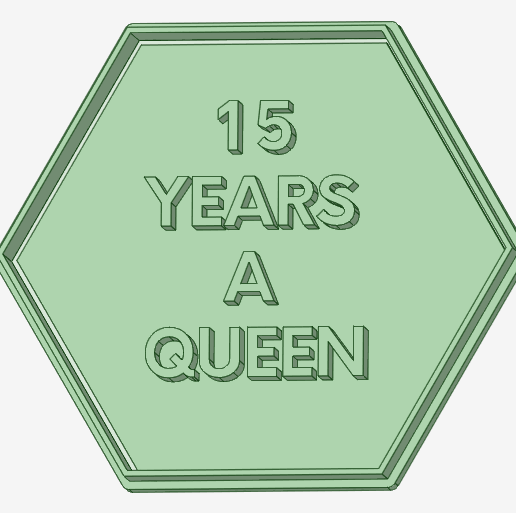 STL file 15 Years queen cookie cutter 👸 ・3D printable model to download ...