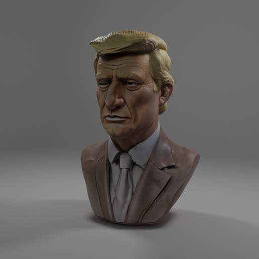 3D file Donald Trump Bust 👤 ・3D printer design to download・Cults