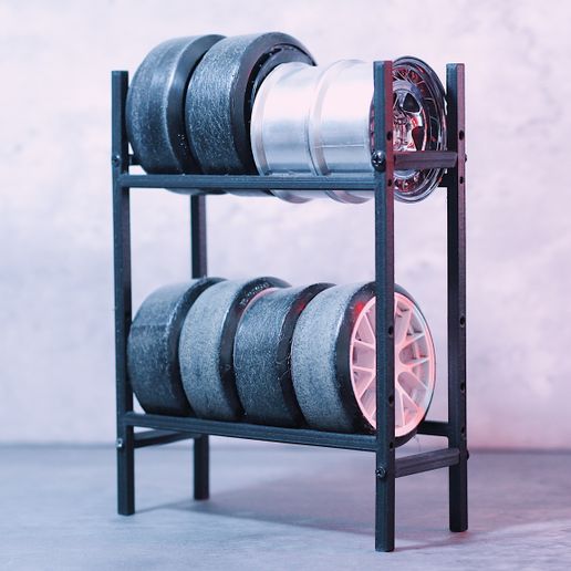 🛞 1/10 Scale Wheel Rack for RC Cars・ STL File for 3D printing・Cults