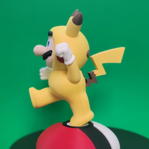 🐉 It’s a ME!! Pikachu!! Multi Part・ STL File for ・Cults