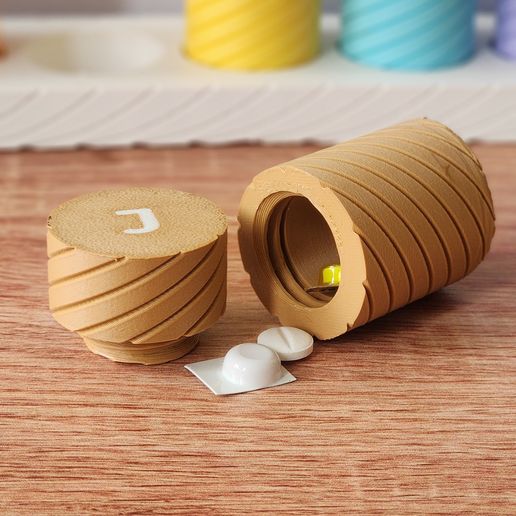 💊 Aesthetic Pill dispenser・ STL File for 3D printing・Cults