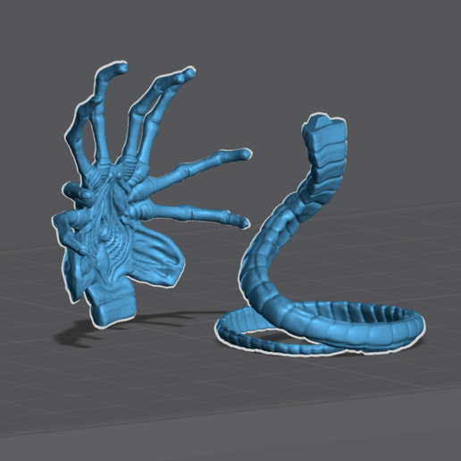 👽 Facehugger・ STL File for 3D printing・Cults