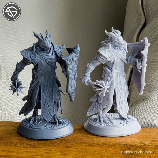 3D file Dralag the Dragonborn Paladin, DnD Miniatures - Fantasy ...