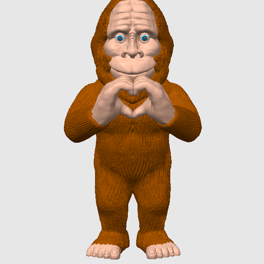 💜 Bigfoot Heart Hands / 3MF Included・ STL File for 3D printing・Cults