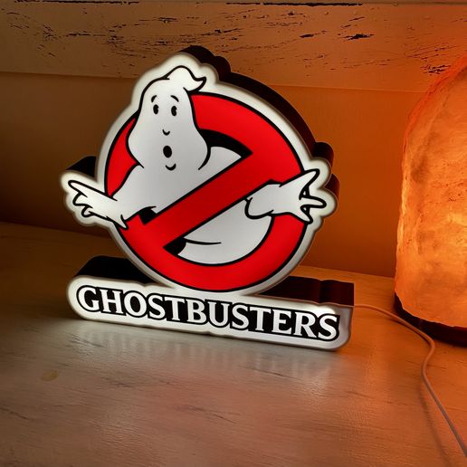 ghostbusters   3d logo lampe