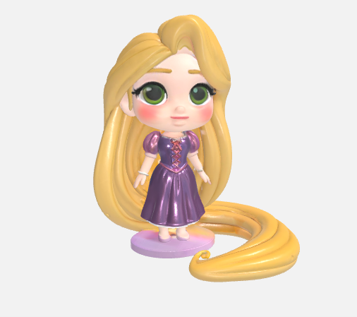 princess rapunzel chibi
