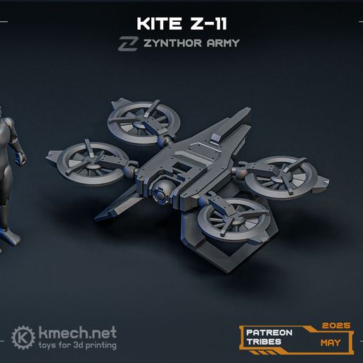 🪁 KITE drone・ 3D File for 3D printing・Cults