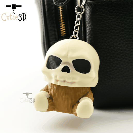 🎃 Halloween Furry Skull Keycap Fidget Clicker Keychain - Cute Backpack ...